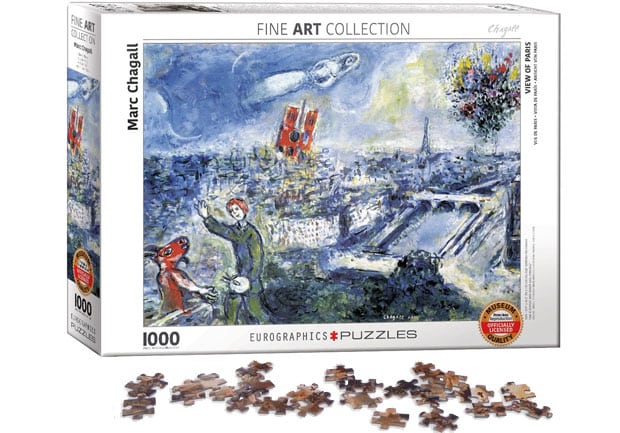 Chagall Vue de Paris Puzzle da 1000 pezzi Eurographics su Puzzle Arte