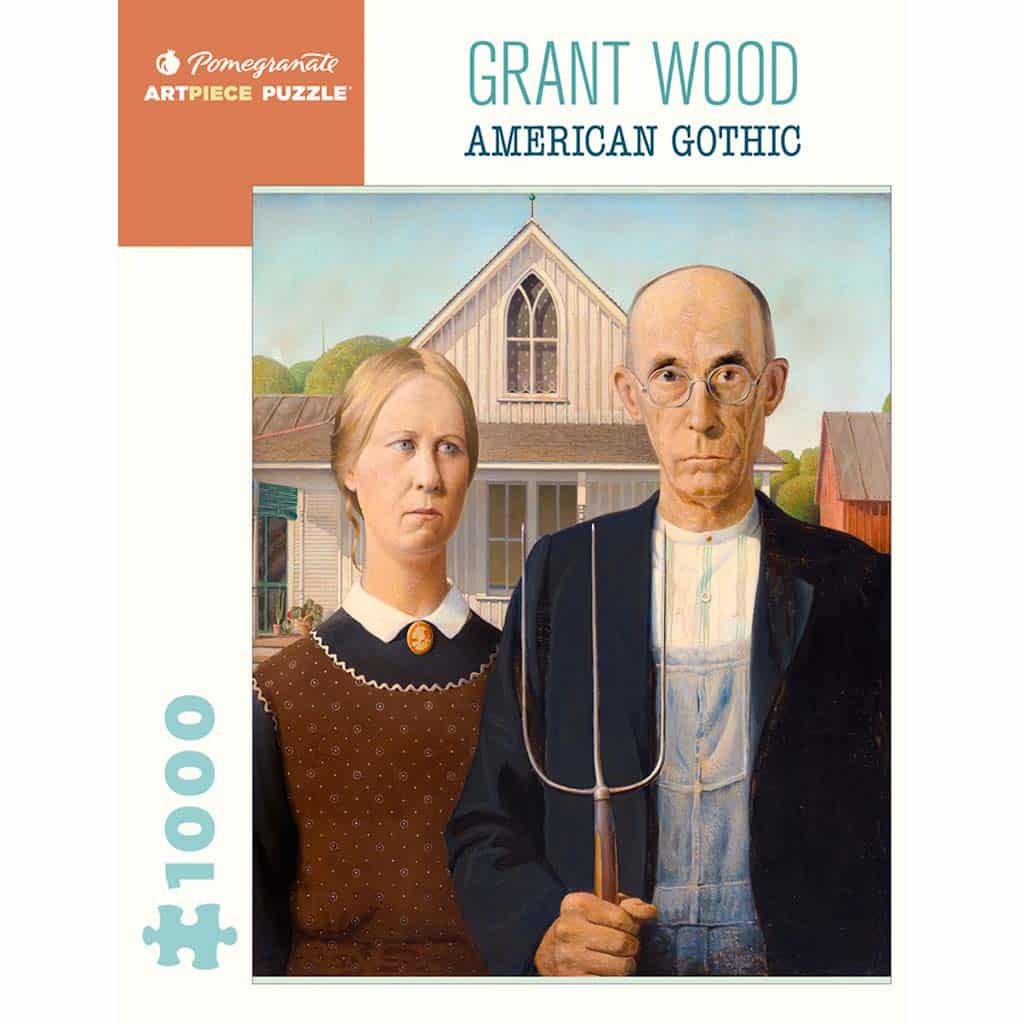 Grant Wood american gothic puzzle arte 1000 pezzi di Pomegranate